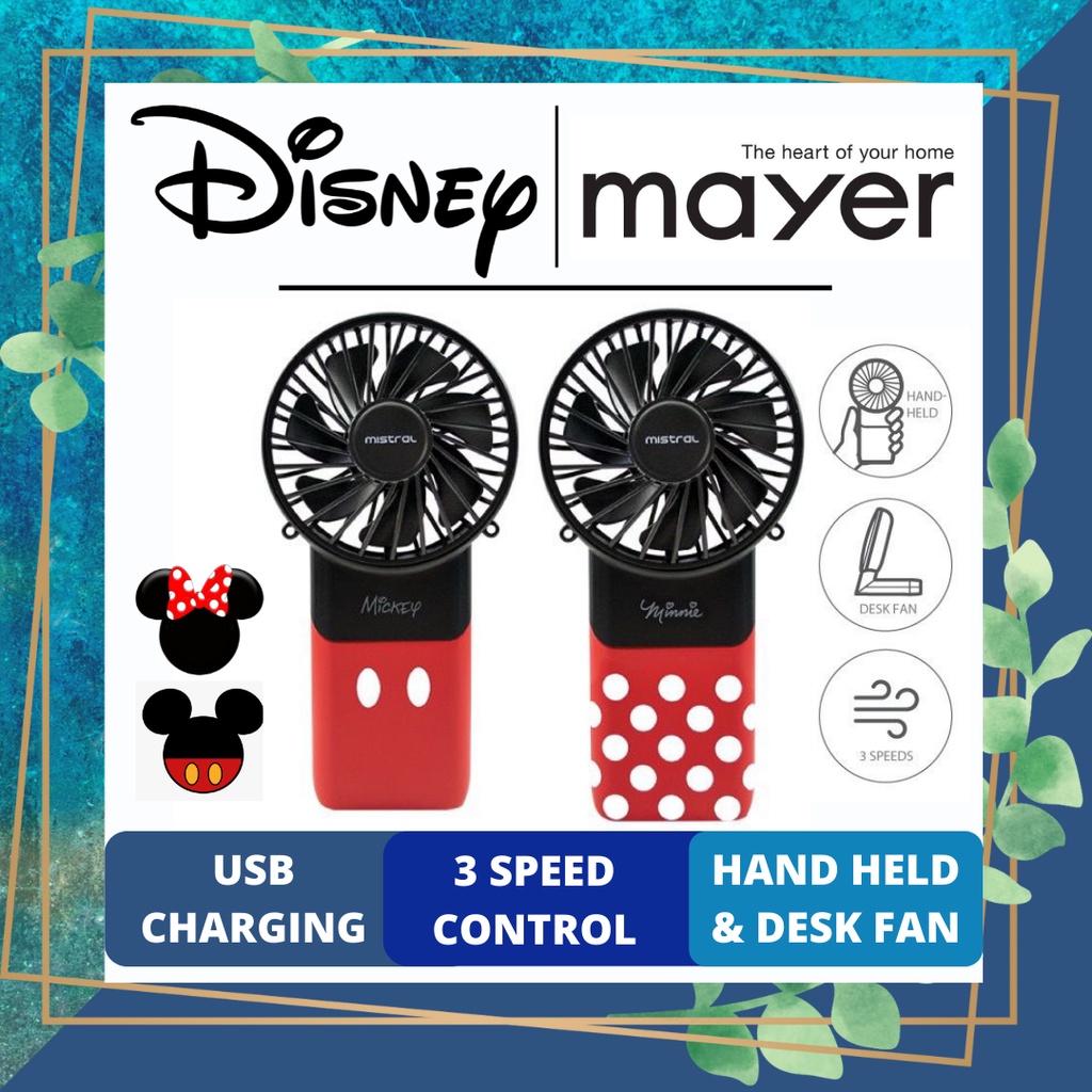 Mistral x Disney Special Edition Cool Breeze Rechargeable USB Fan ...