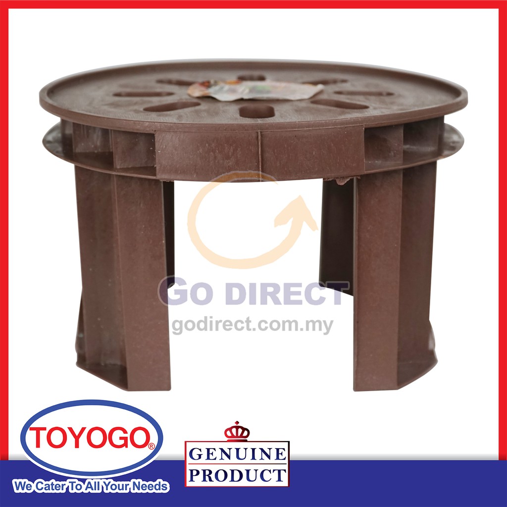 2 X TOYOGO Flower Pot Stand (GP2913B) Round Garden Outdoor Indoor Plant ...