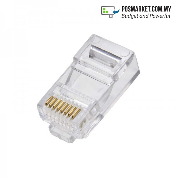 100 Keping Penyambung RJ45 Kepala Kabel Rangkaian (100 Pcs RJ45 ...