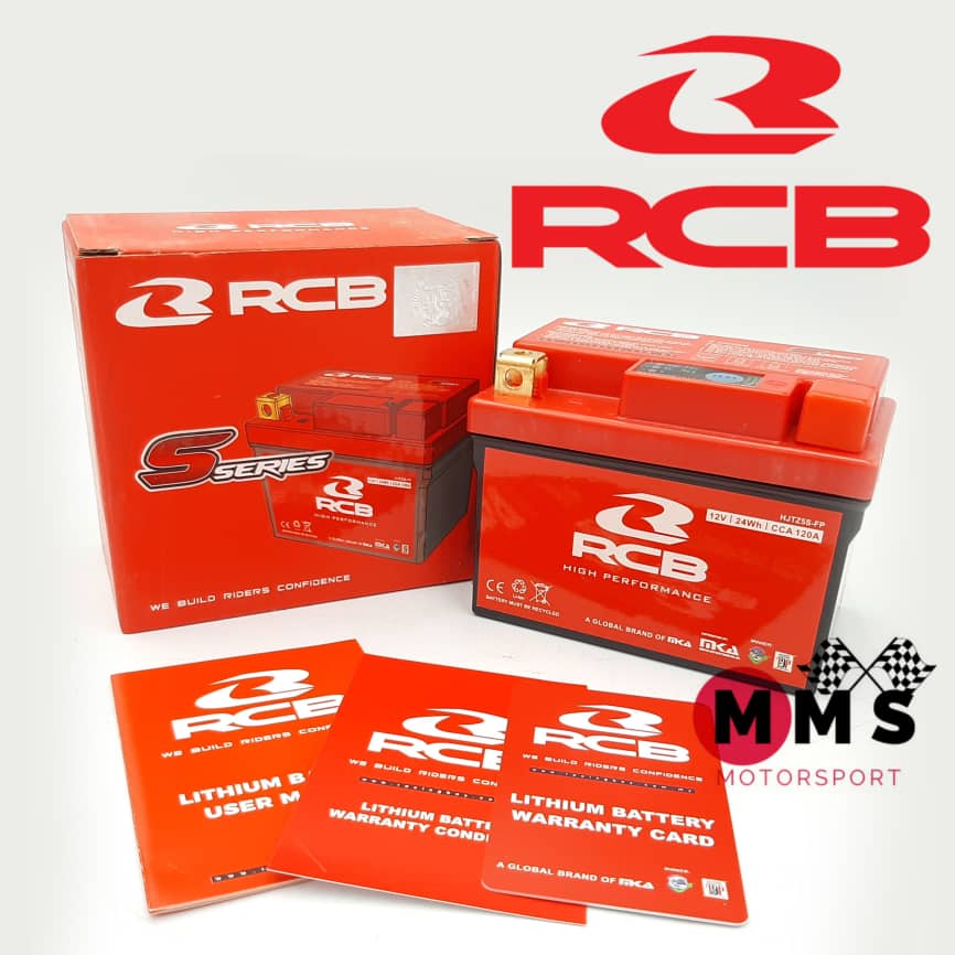 Racing Boy RCB RB S-series YTZ5 Lithium Ion Battery 5L 12V 24W 120A ...
