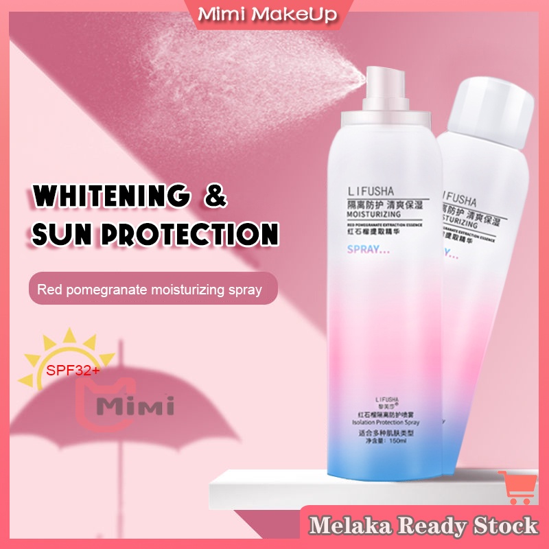 LIFUSHA Whitening Sunscreen Spray Waterproof Moisturizer Sunblock Cream ...