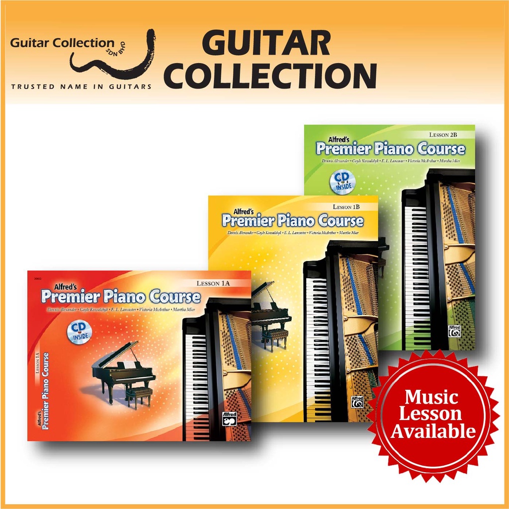Alfred's Premier Piano Course, Lesson 1A, 1B, 2B | Shopee Malaysia