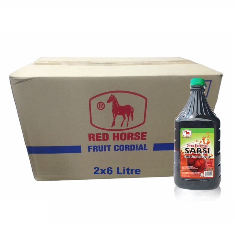 Red Horse Cordial Syrup Sarsi -1Carton (2LX6) | Shopee Malaysia