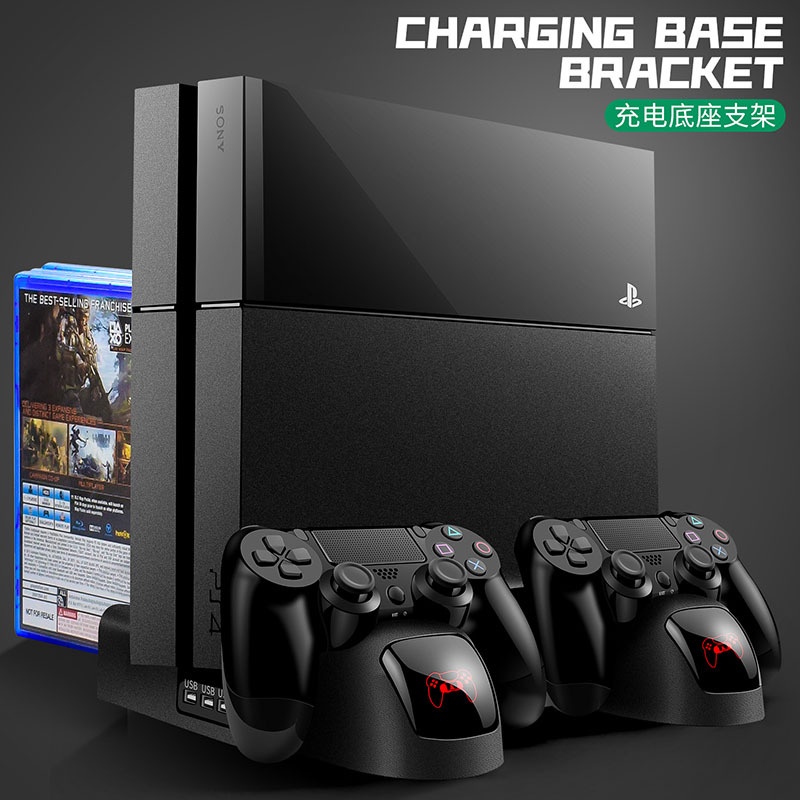 PS4/PS4 SLIM/PS4 PRO Joystick Charging Station PS 4 Console Cooling Fan ...