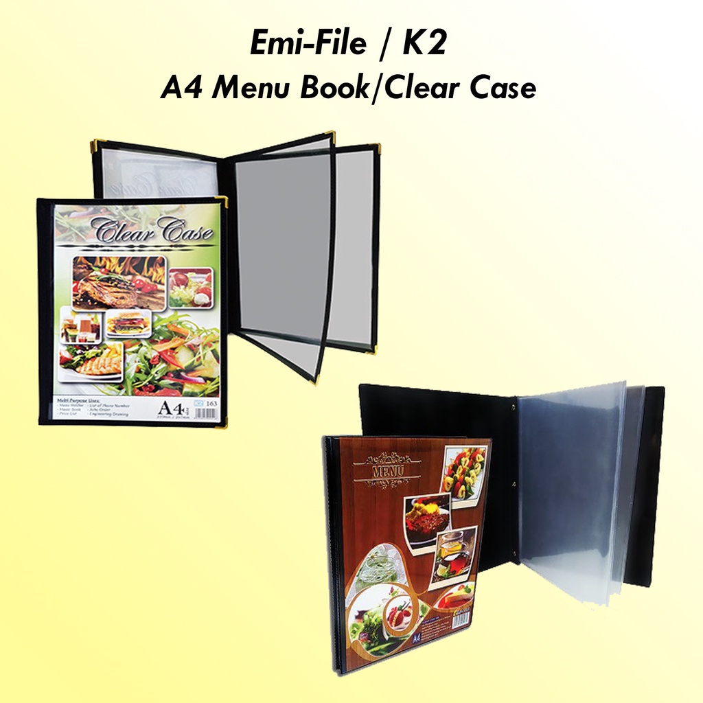 Emi-File/K2- A4 Menu Book/A4 Clear Case | Shopee Malaysia