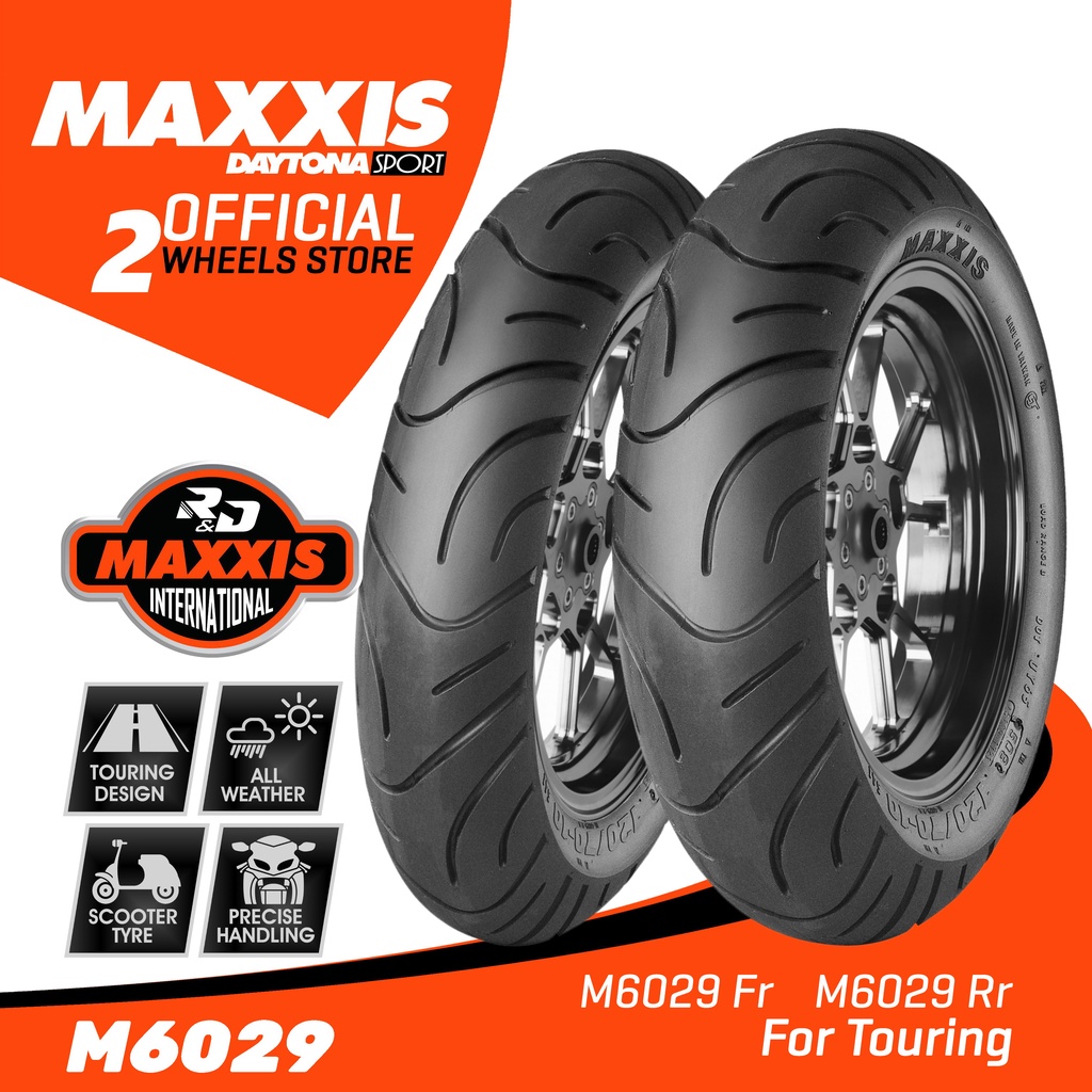 Maxxis Scooter Fr/Rr For Touring (12” / 13” / 16”) M6029 | Shopee Malaysia