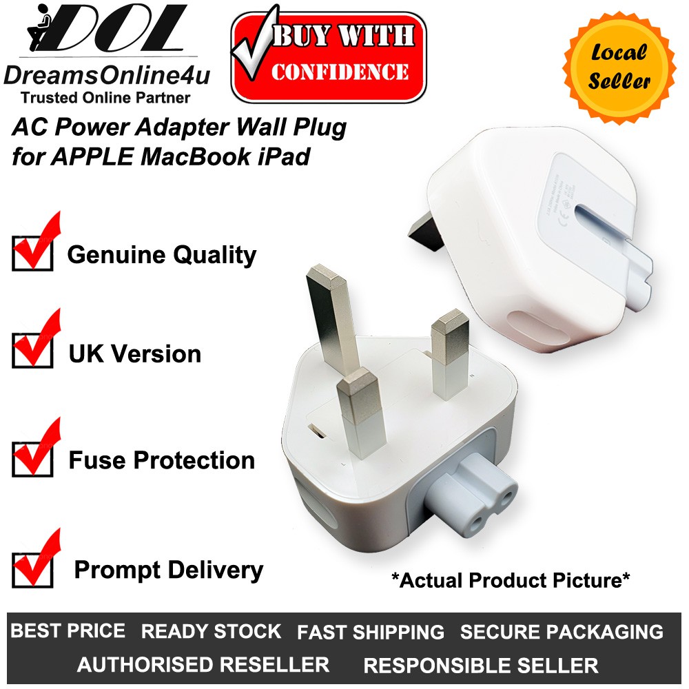Replacement AC Power Adapter Wall Plug Duckhead UK 3 Pin with Fuse ...