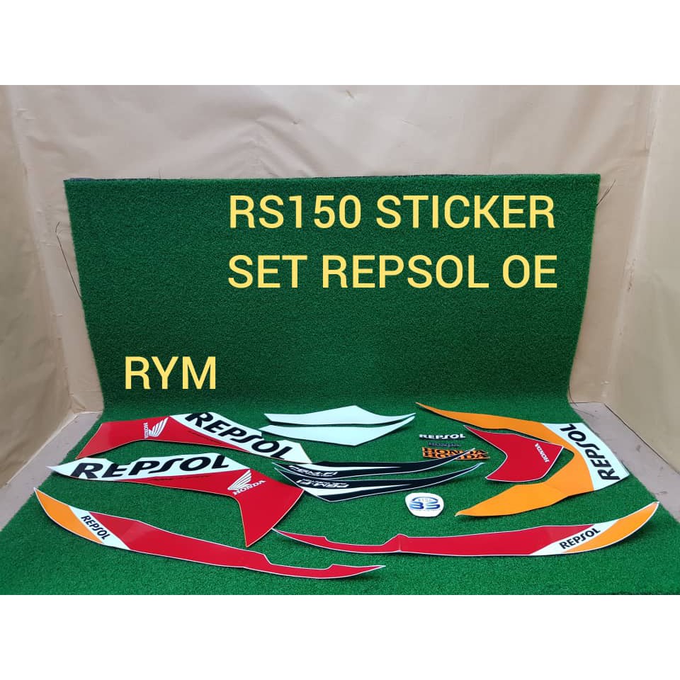 HONDA RS150 STICKER SET REPSOL ORIGINAL | Shopee Malaysia