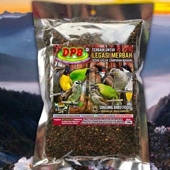 DPB™ ORIGINAL Dedak Penggalak Burung dedak bijian LEGASI MERBAH 300g ...