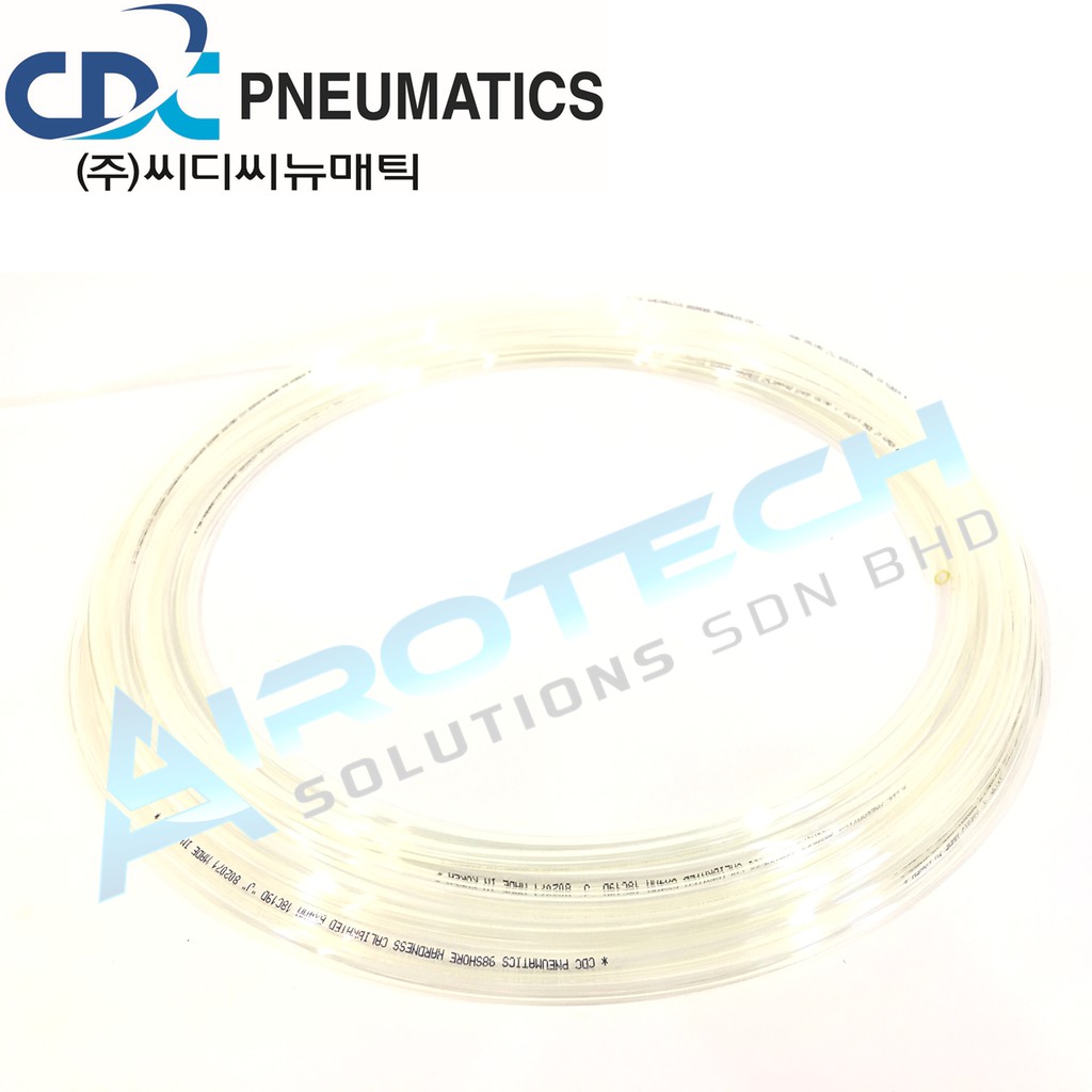 CDC Pneumatics [MADE IN KOREA] 6mm X 4mm Polyurethane Tube Air Hose PU Tubing 5/10/20 Meter ...