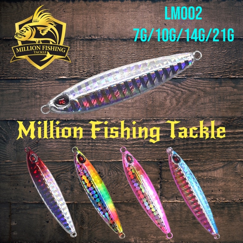 【METAL Ikan JIG 🔥NINJA🔥Micro JIG LM002】 1Pcs 7g/10g/14g/21g Hookless FISHING Lure Metal Jig lure ...