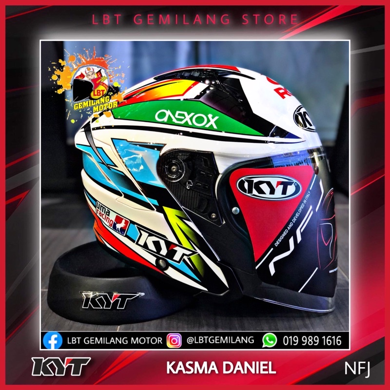 KYT Helmets NFJ [KASMA DANIEL] | Shopee Malaysia