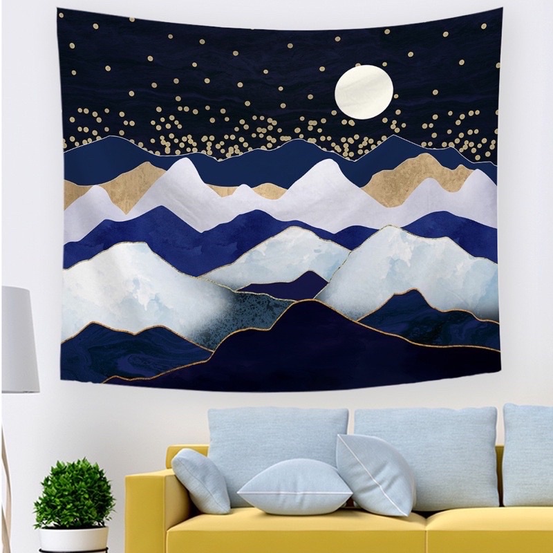 Poster Kain Dinding Aesthetic Bedroom Tapestry Wall Decoration Hanging ...