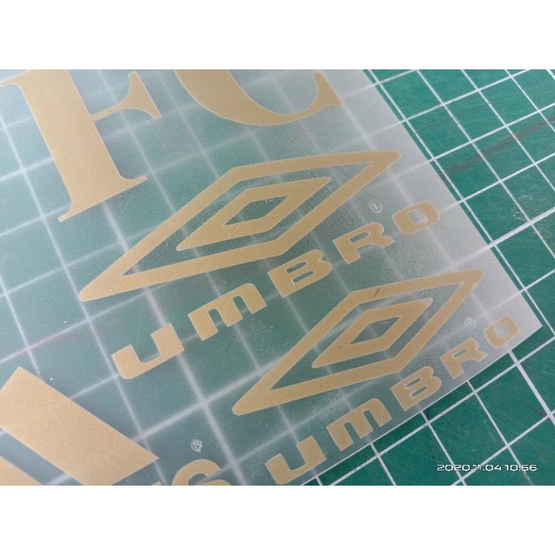 DIY Heat Press / Iron On Vinyl Sticker - Custom Made Logo UMBRO ...