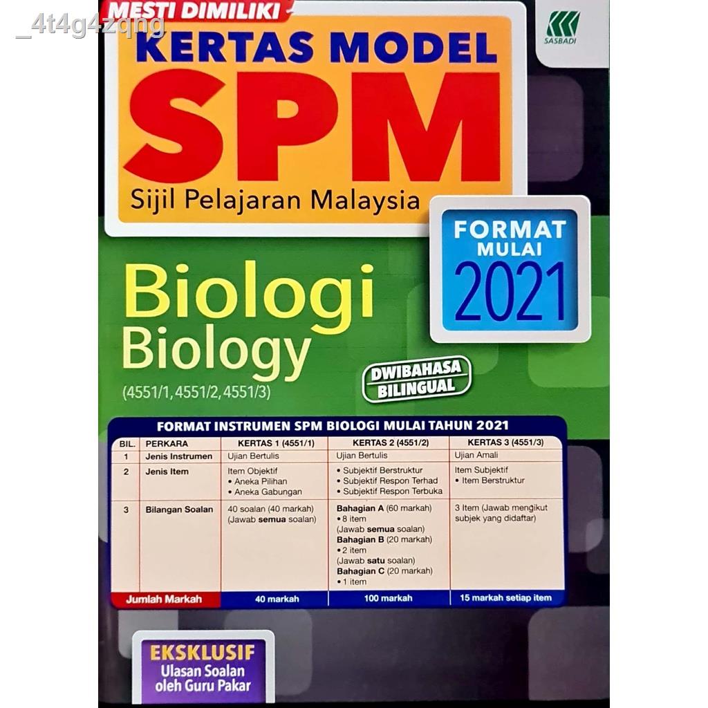Kertas Model Spm Format 2021 Sasbadi Shopee Malaysia
