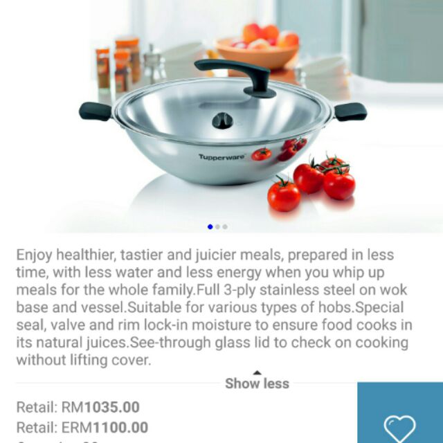 Tupperware Inspire Wok | Shopee Malaysia