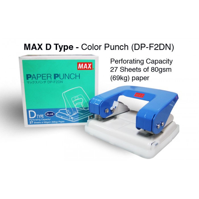 Max DP-F2DN Paper Punch Two Holes Punch / Puncher DPF2DN D Type ...