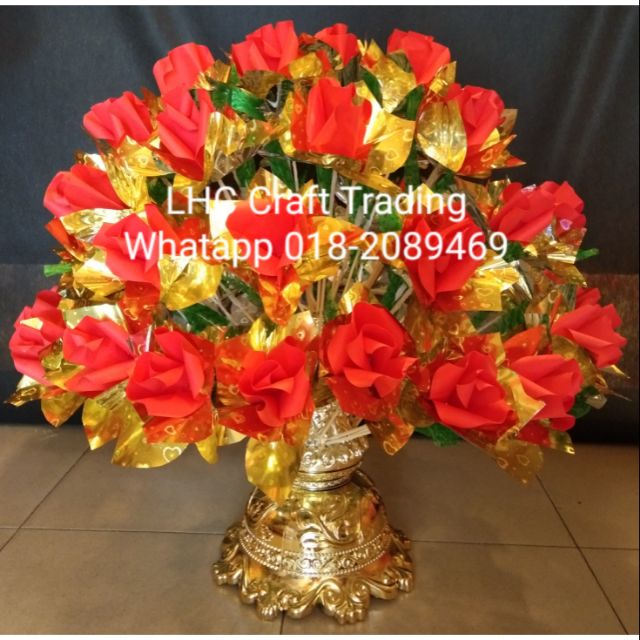 50 pcs Bunga telur pelamin / bunga pahar(50batang) | Shopee Malaysia