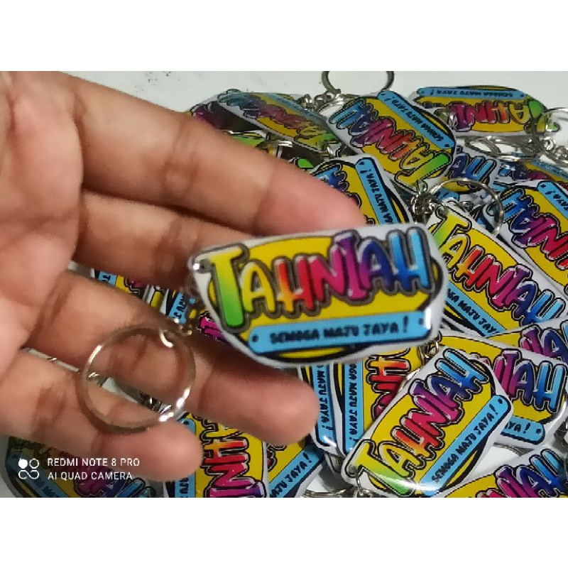 Cenderahati Keychain Wording tahniah congratulation | Shopee Malaysia