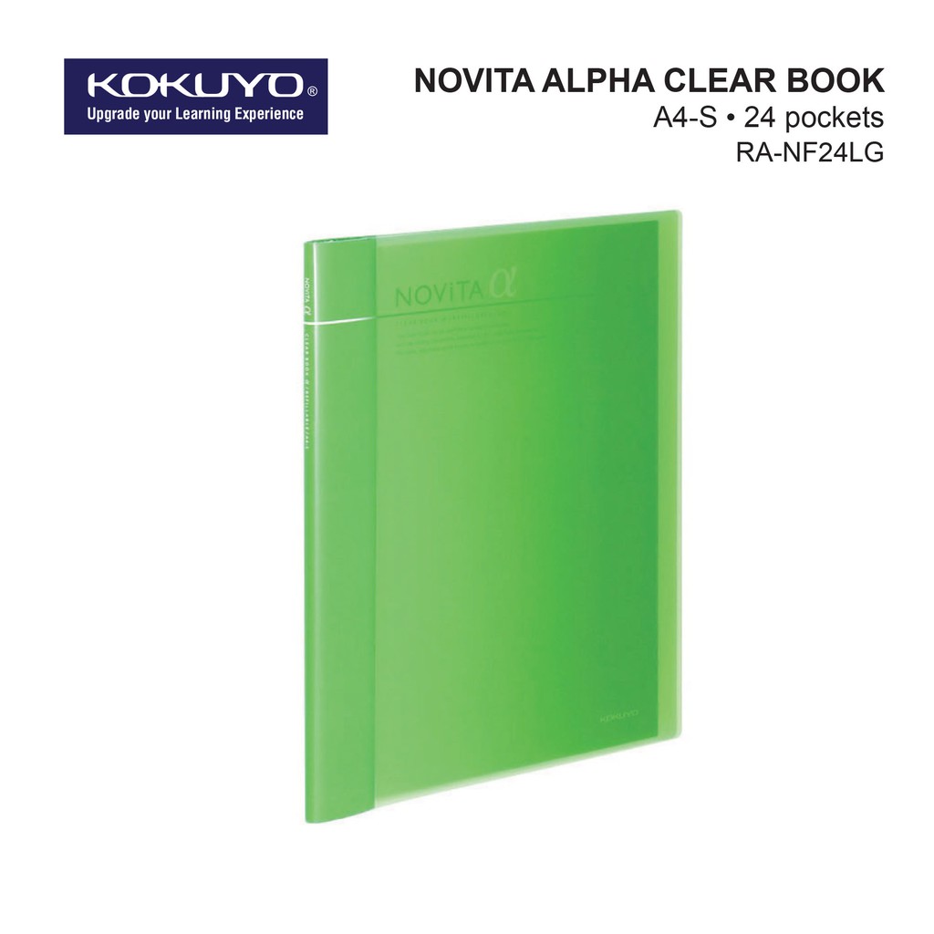 KOKUYO RA-NF24LG Novita Alpha A4 Clear Book (24 Pockets) | Shopee Malaysia
