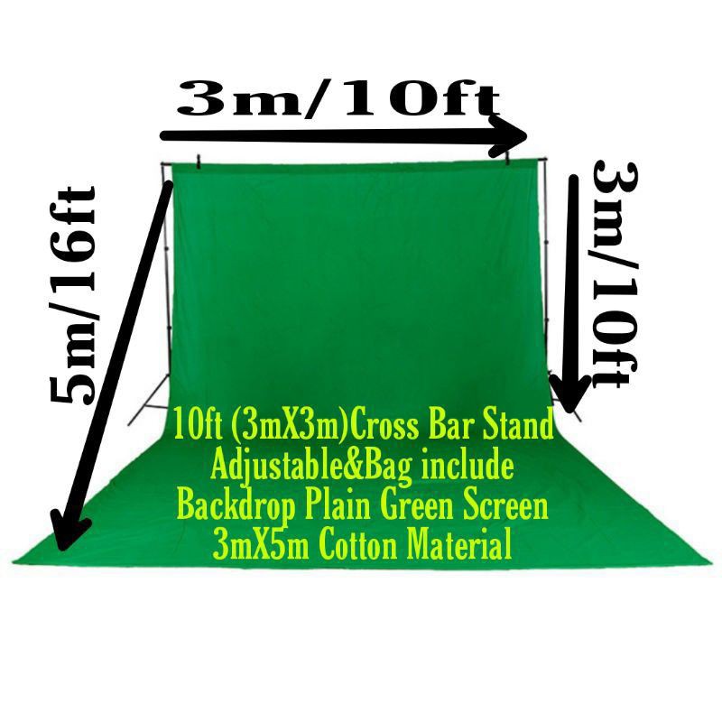 CROSS BAR STAND&GREEN SCREEN BACKDROP | Shopee Malaysia