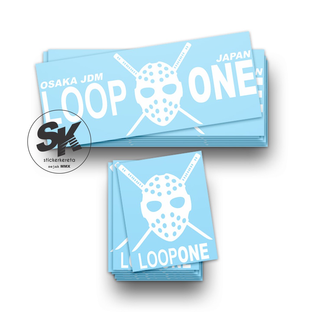 Cutting Sticker Vinyl Loop One Sticker Kereta ala-ala Osaka Kanjo ...