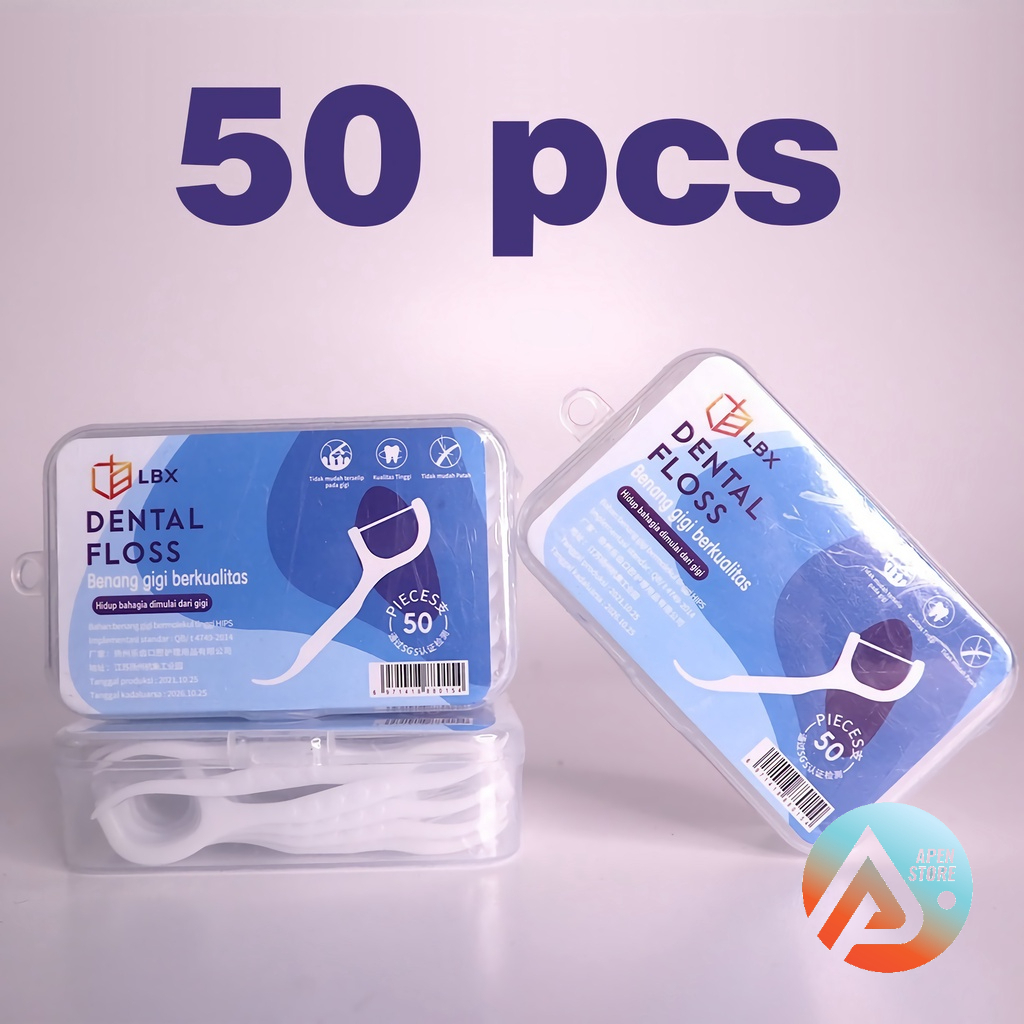 Apen 50pcs Dental Floss LBX Dental Floss Bows Sticks Cleaner Between ...