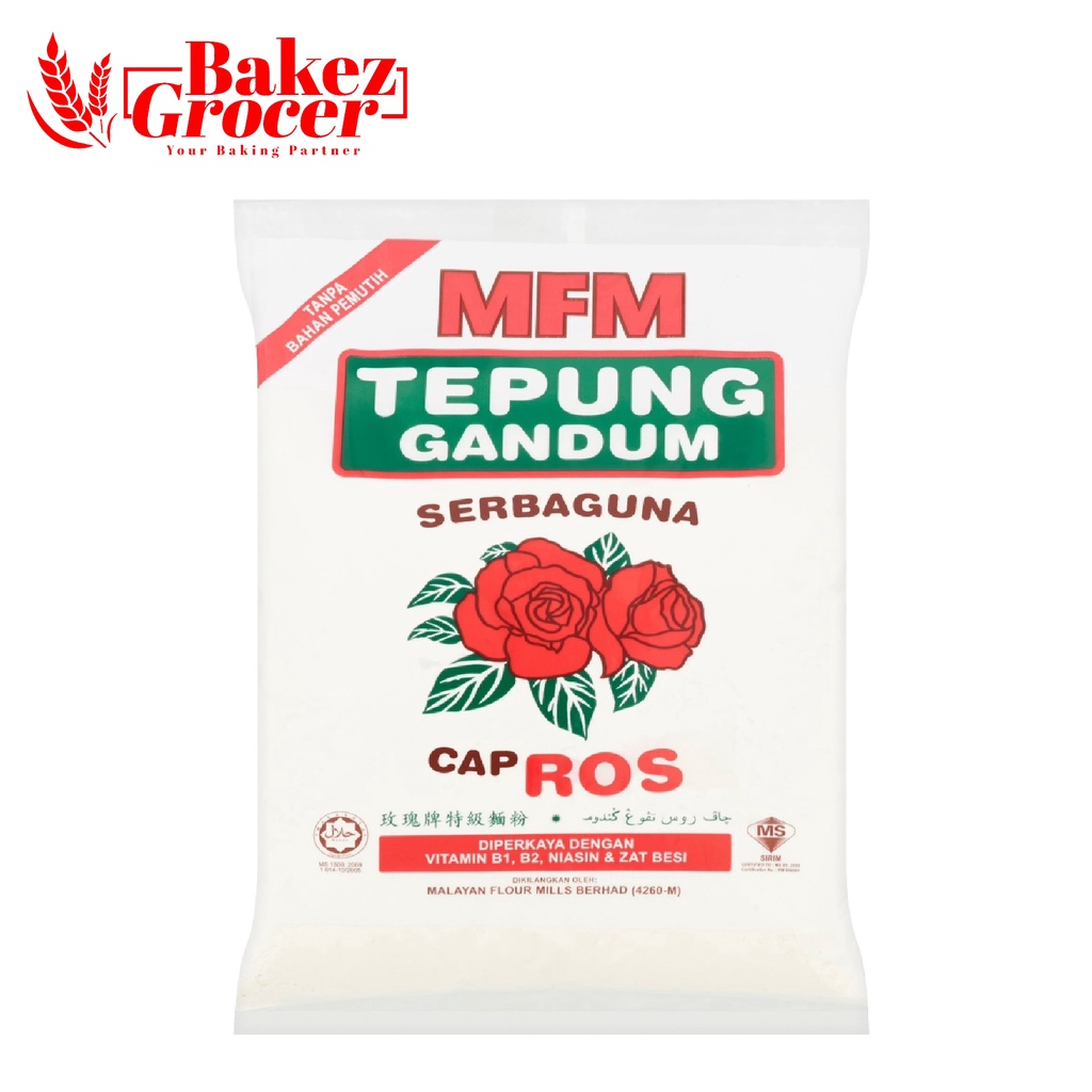 MFM Cap Ros Tepung Gandum Serbaguna 850g | Shopee Malaysia