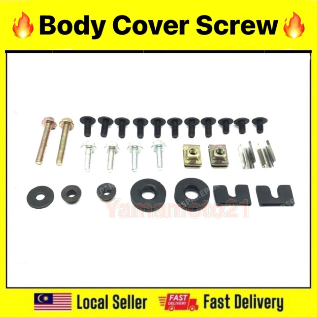 MODENAS KRISS110 KRISS-1 KRISS2 KRISSFL BODY COVER SET SCREW SKRU SET ...
