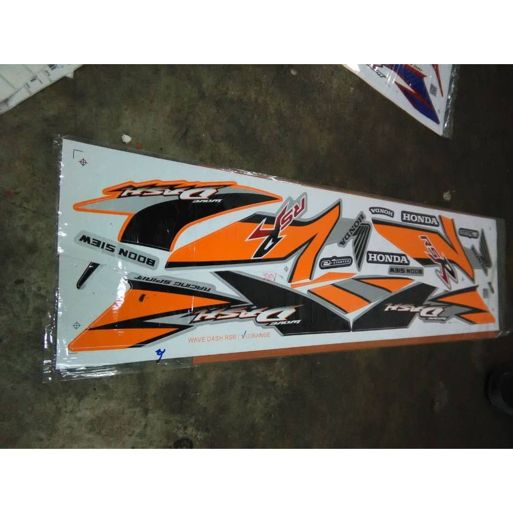 STICKER HONDA DASH RSR (1) RACING MALL | Shopee Malaysia