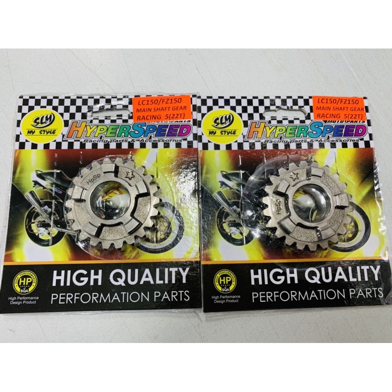 HYPER SPEED Y15/FZ150 MAIN SHAFT GEAR RACING 5(22T) | Shopee Malaysia
