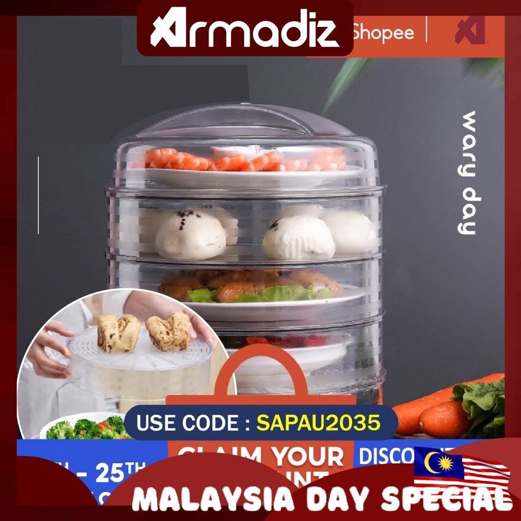 Food Cover Stackable Insulated Penutup Makanan Food Dish Cover Dining ...