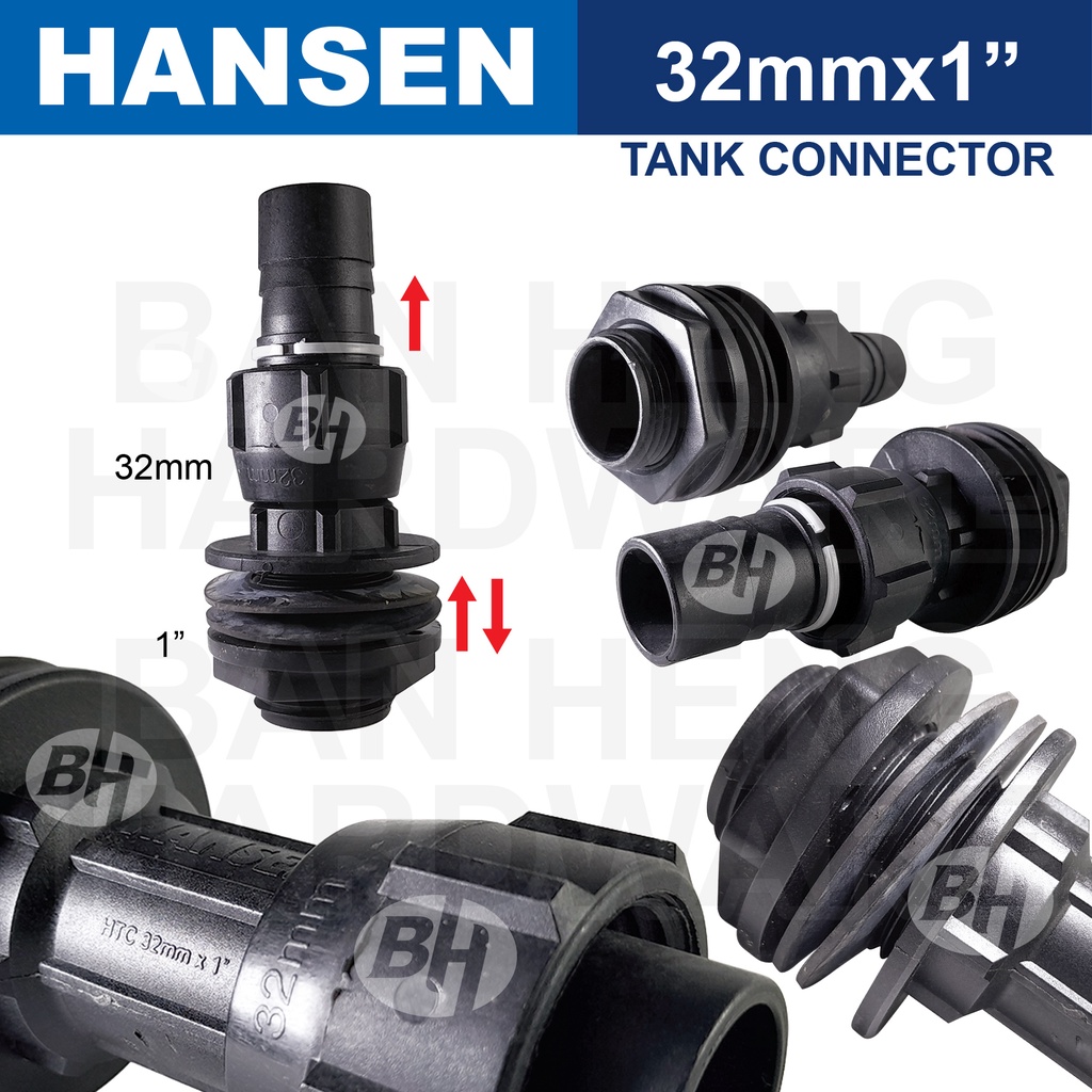 Hansen Fitting Elbow,Tee,Socket,Coupling,Tank Connector / Poly Fitting ...