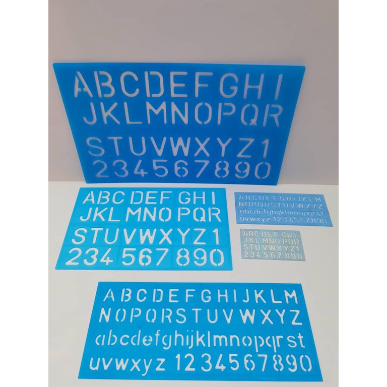 Stencil Alphabet/Numbering Ruler | Shopee Malaysia
