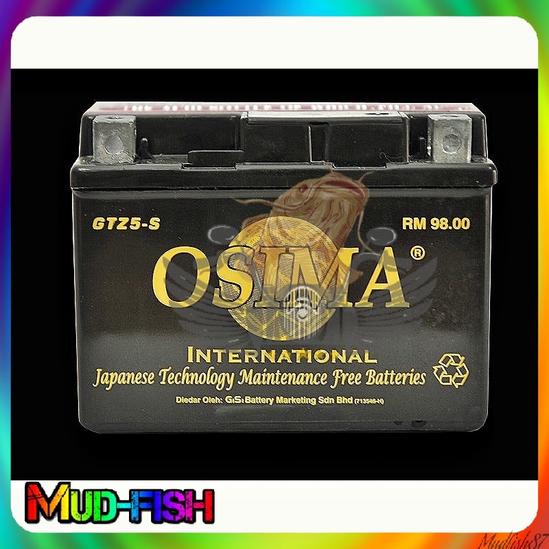 OSIMA GTZ5-S MF BATTERY For LC135 Wave125 (YTZ5) | Shopee Malaysia