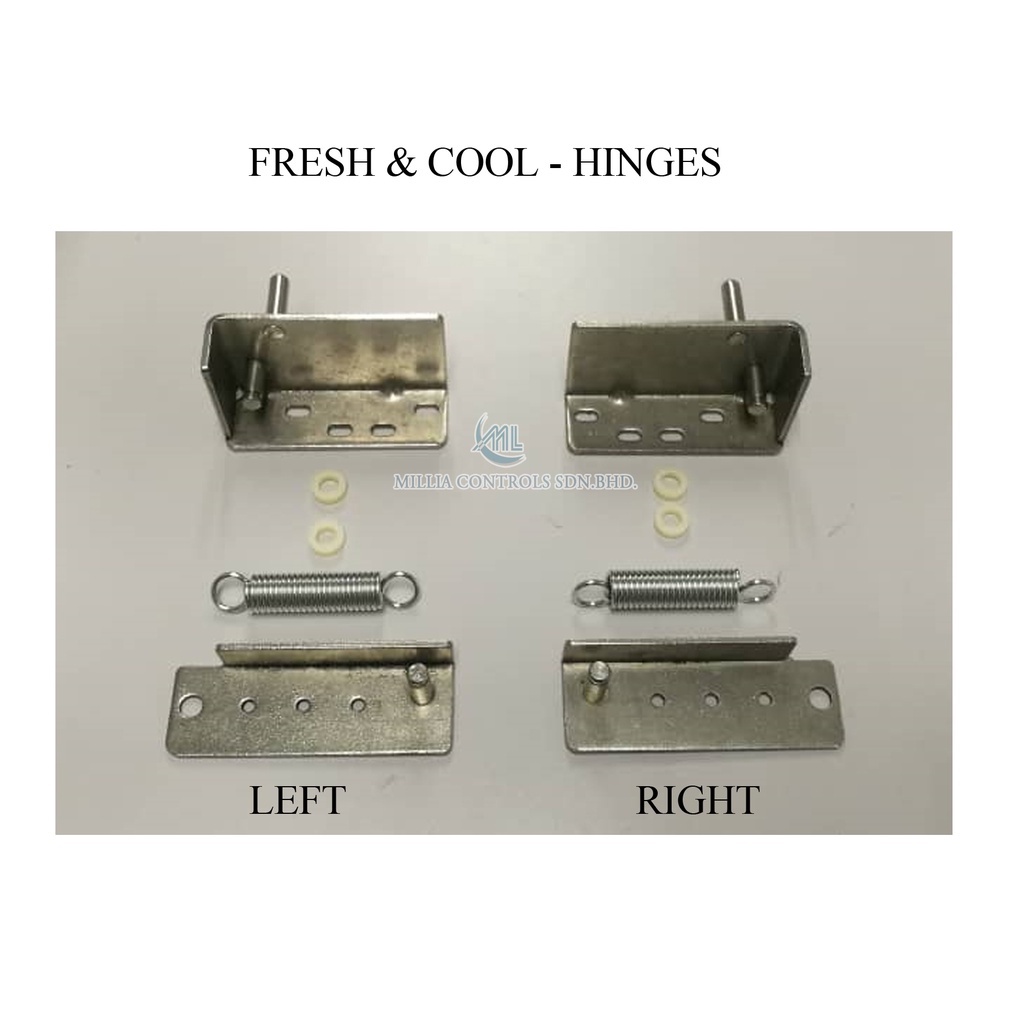 FRESH & COOL ( HITEN ) DISPLAY CHILLER DOORS HINGES / DOOR BRACKET SET ...