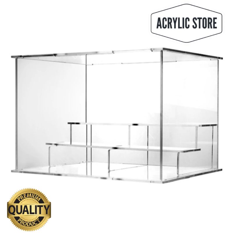 Acrylic Display Case Desk Standing Box, Action Figur Showcase | Shopee ...