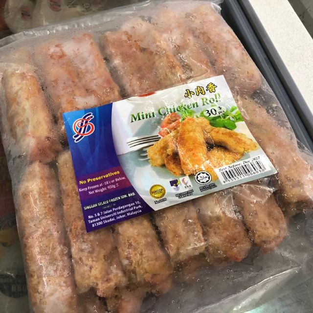 FROZEN HALAL MINI CHICKEN LOBAK ROLL MUST TRY ! ( 950g ) 30pcs ...