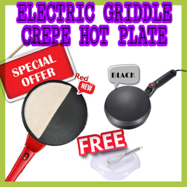 🔥BEST SALES🔥 ELECTRIC GRIDDLE CREPE HOT PLATE / PAN SERBAGUNA | Shopee ...