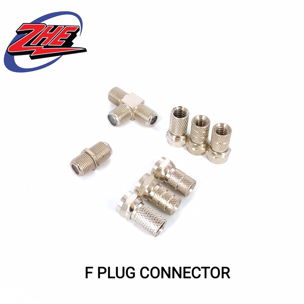 F-Type Connector 3C/ 4C/ RG6 Taiwan &Connector F Joiner/ T-Joiner to F ...