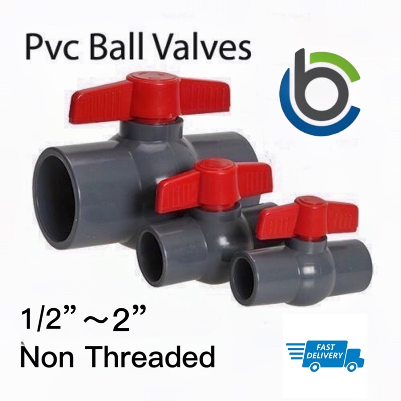 PVC Ball Valves /Stop Cock / Pvc Ball Valves Non Threaded （PVC STOP ...