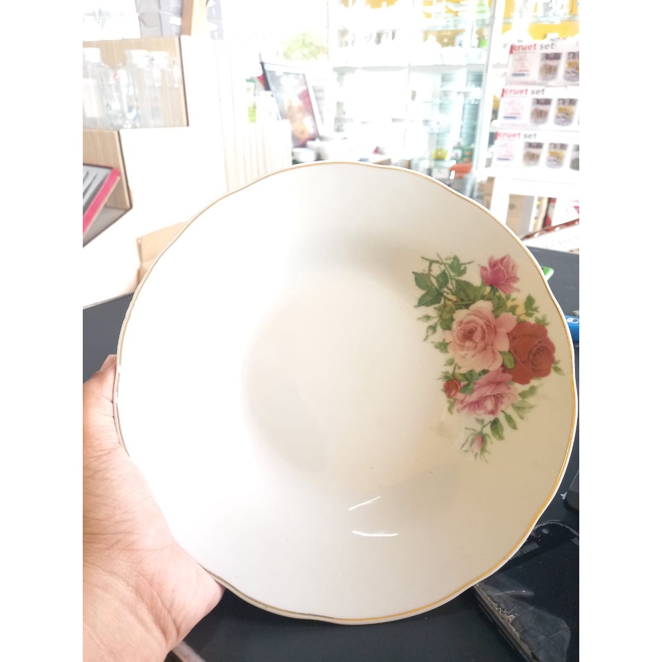 Pinggan Makan Rose Porcelain (1pc) | Shopee Malaysia