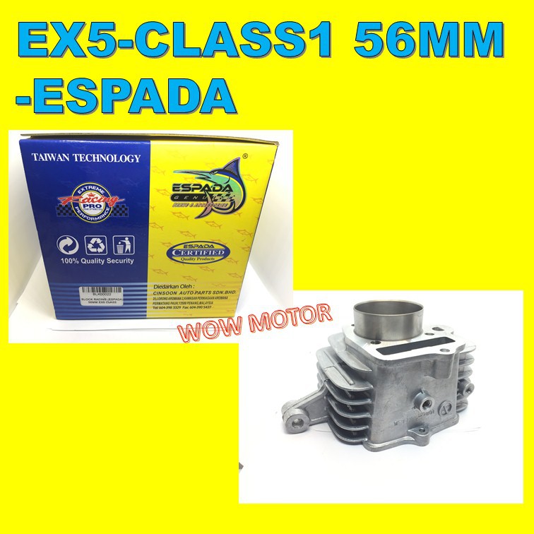 EX5 CLASS 1 RACING BLOCK ESPADA 56 MM EX5-C1 RACING BLOCK ESPADA 56MM ...
