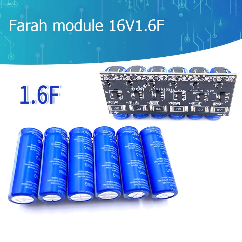 16V /1.6F Farad Capacitor Module Backup Power Module Protection Board ...