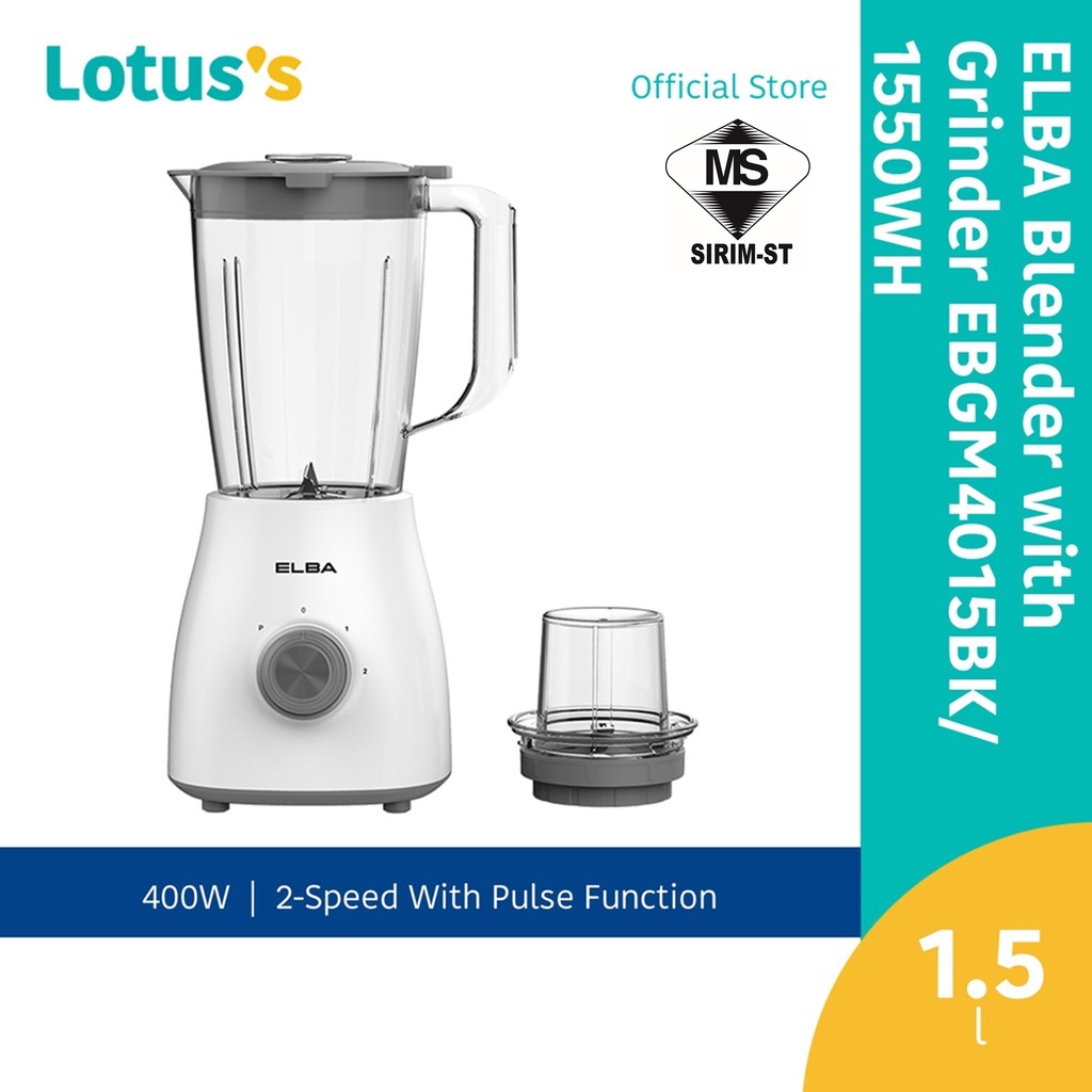 ELBA Blender with Grinder EBGM4015BK/1550WH 1.5L | Shopee Malaysia