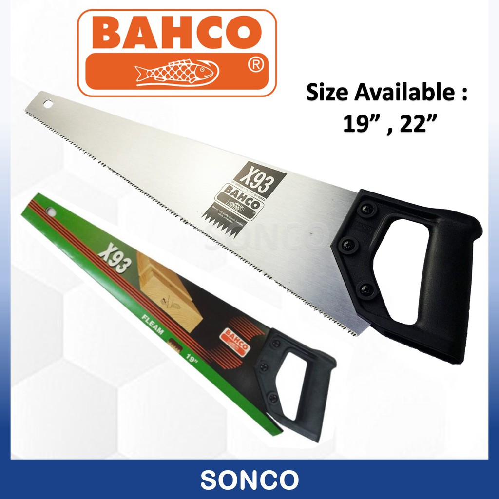 BAHCO X93 19" & 22" XT Superior Wood Hand Saw Quality / Gergaji Kayu ...