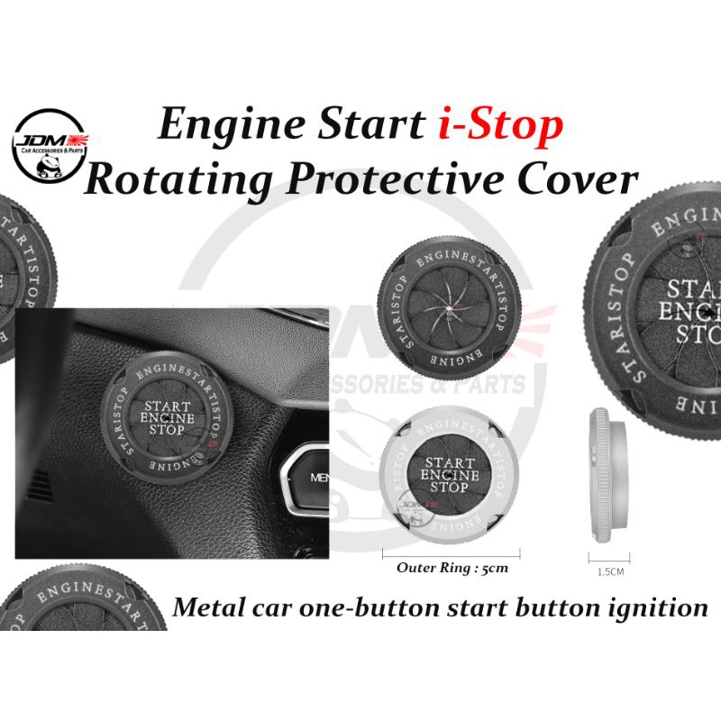 Engine Start/Stop Button Cover, Push to Start Button Cover Universal ...