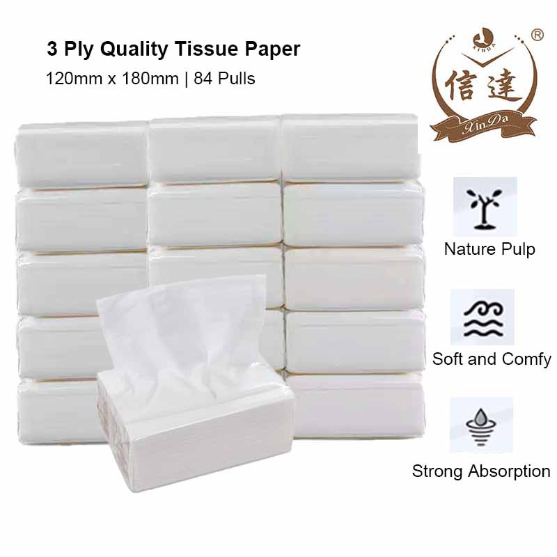 [Super Value] Xinda 3 Ply Soft Facial Tissue 84 Pull 252 Pulls ...