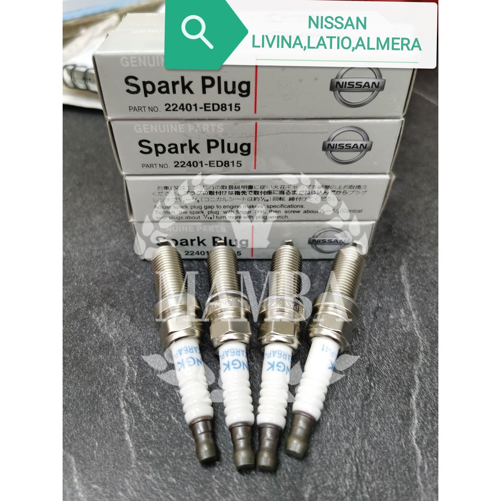 IRIDIUM SPARK PLUG 22401-ED815 FOR NISSAN Livina,Latio 1.6 1.8 Almera 1 ...