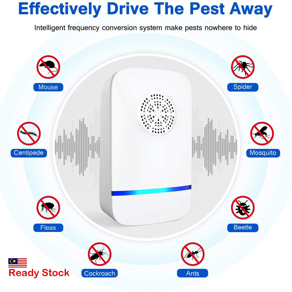 Electric Ultrasonic Insect Repellent Portable Repeller Mosquito Mouse ...